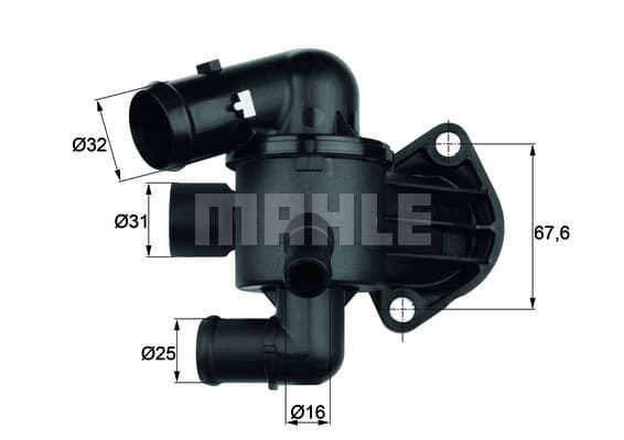 Termostat Cbab Plastik Gövdeli MAHLE ORIGINAL TI3387 OEM : 03L121111M ...
